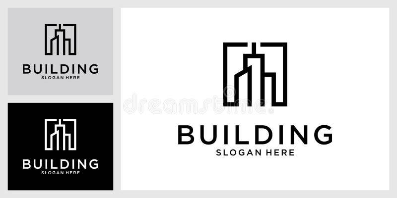 Building Idea Vector Logo Design Vector Stock Vector - Illustration of ...