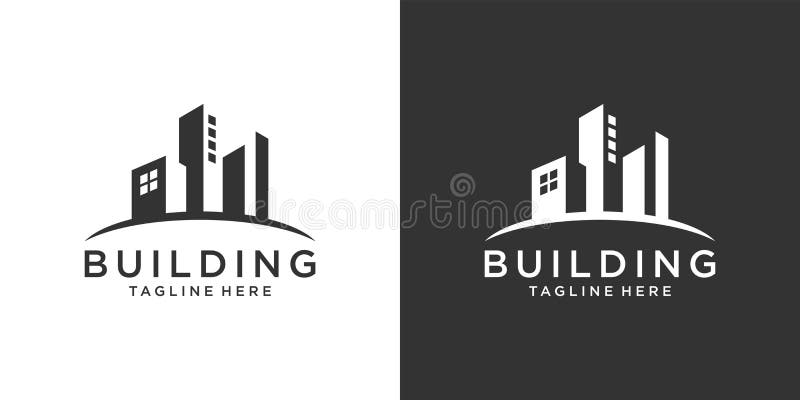Building Idea Vector Logo Design Template Stock Vector - Illustration ...