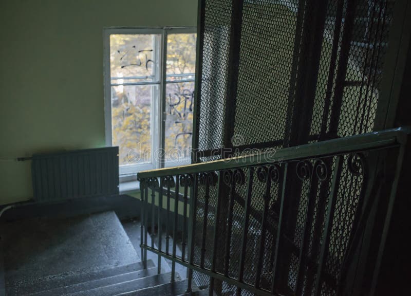 Building Indoor Stairs Window Architecture Stock Image - Image of ...