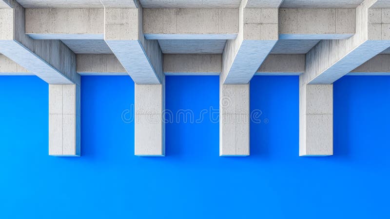 A Building with an Industrial Design, Constructed Using Concrete Blocks ...