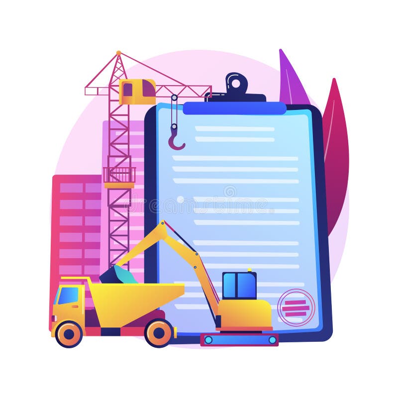 Building Industry License Abstract Concept Vector Illustration Stock ...