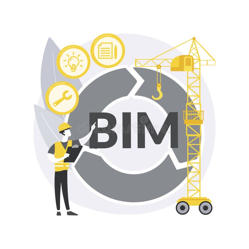 Building Information Modeling Abstract Concept Vector Illustration ...