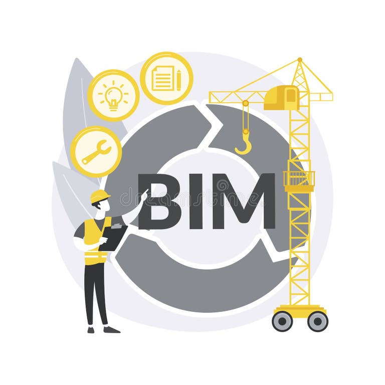 Building Information Modeling Abstract Concept Vector Illustration ...