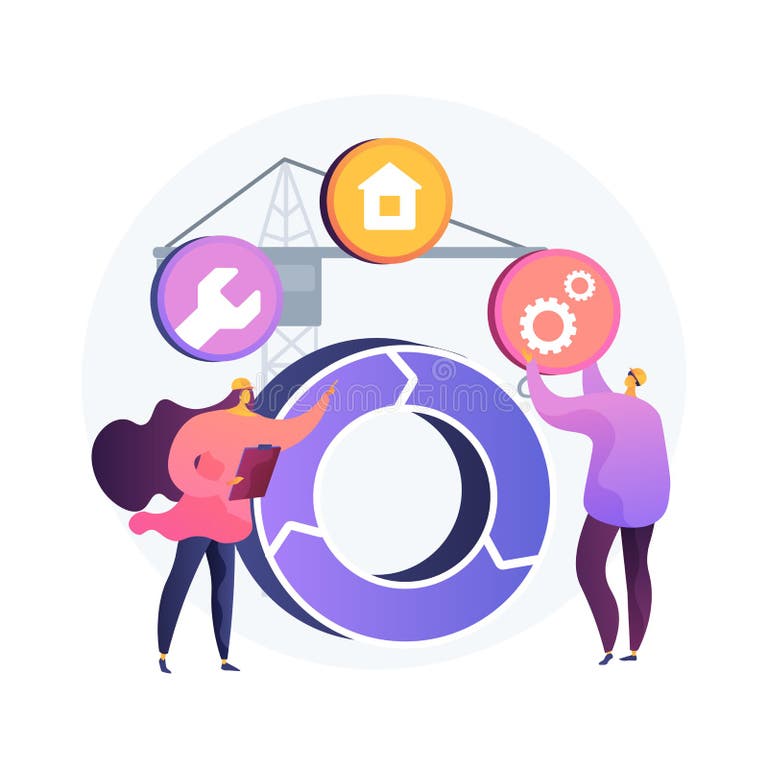 Building Information Modeling Abstract Concept Vector Illustration ...