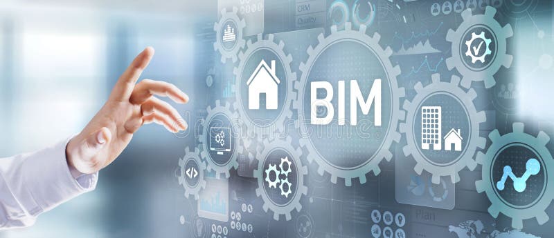 Building Information Modeling BIM Software Architecture System. Stock ...