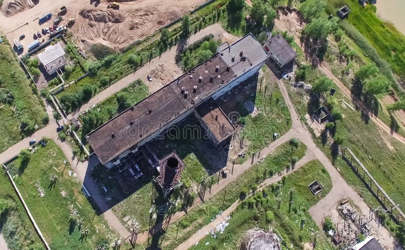 Building and Infrastructure of an Old Abandoned Thermal Power Plant ...