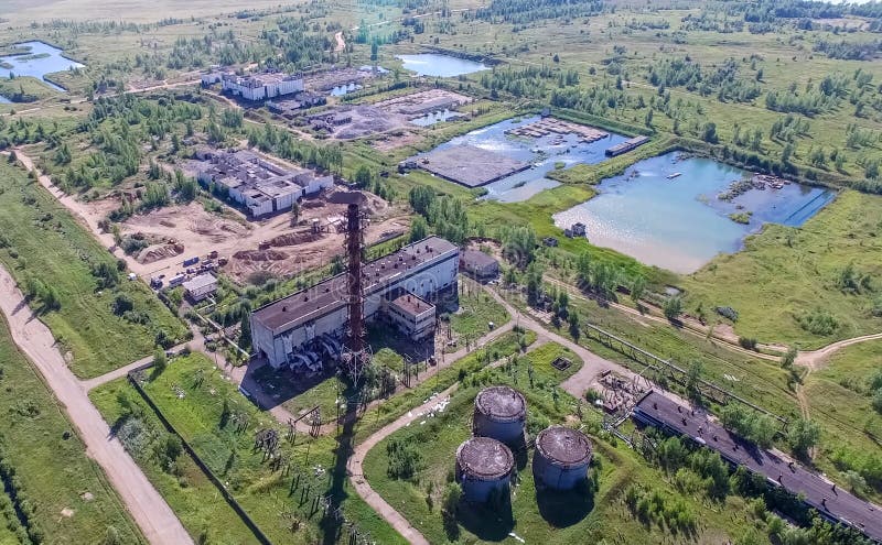 Building and Infrastructure of an Old Abandoned Thermal Power Plant ...