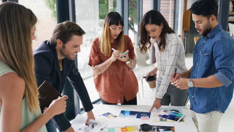 Building an Innovative and Exciting Product. a Group of Designers ...