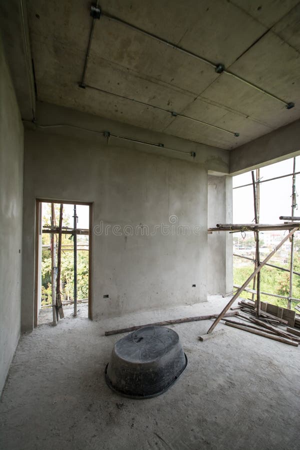Building Inside Under Construction Stock Image - Image of finance ...