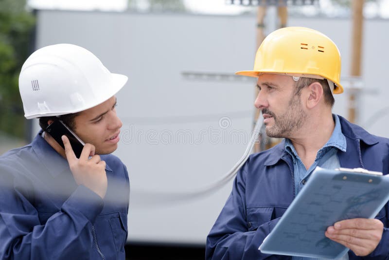 Building Inspector Looking at House Renovation Project Stock Image ...