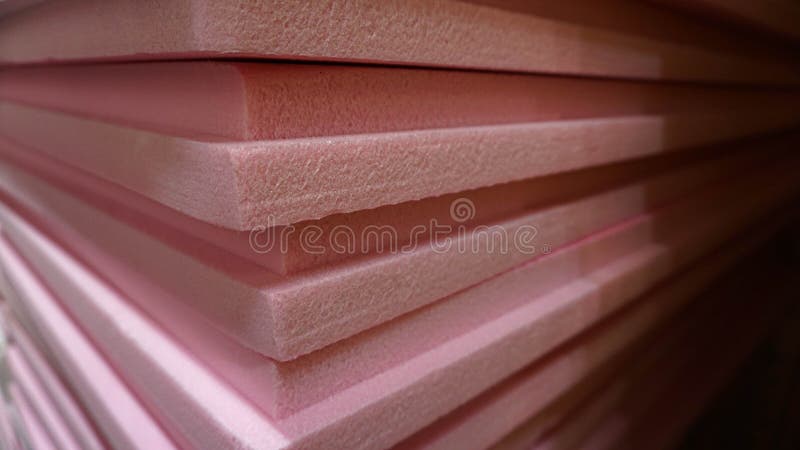 Building Insulating Insulation Material, Pink Soft Foam Stock Photo ...