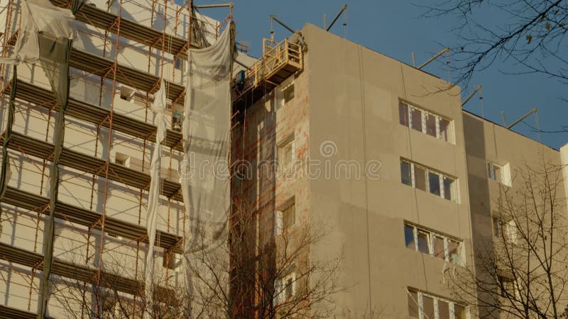 Building Insulation Work in Progress at Apartment Renovation Site Stock ...