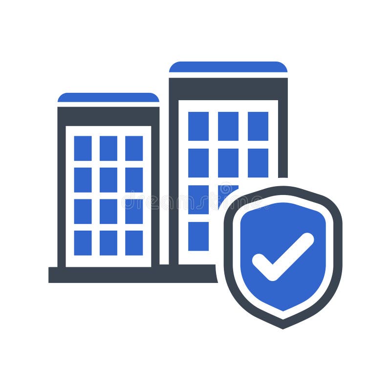 Building insurance icon stock vector. Illustration of security - 192073445