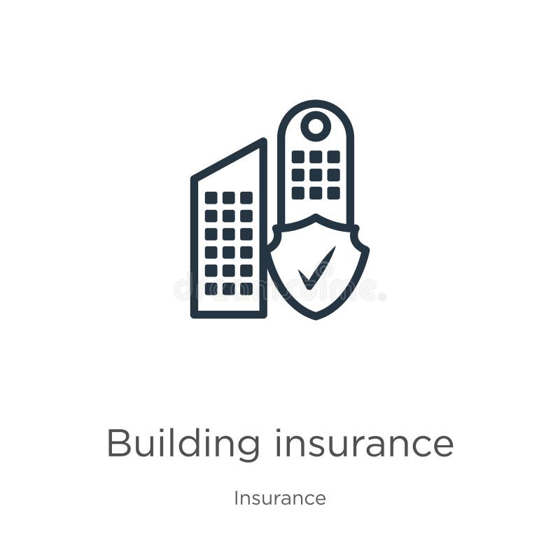 Building Insurance Icon Vector. Trendy Flat Building Insurance Icon ...