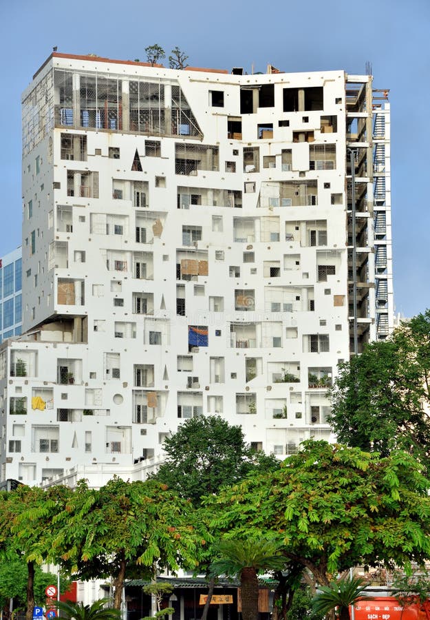A Building with Interesting Windows in Ho Chi Minh City, VietNam ...