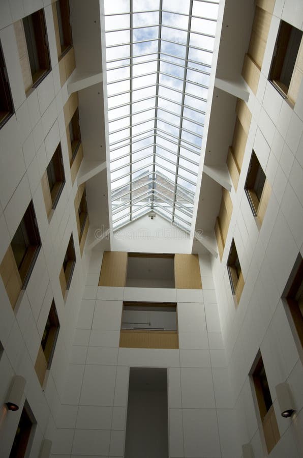 Building Interior Natural Lighting Stock Image - Image of campus ...