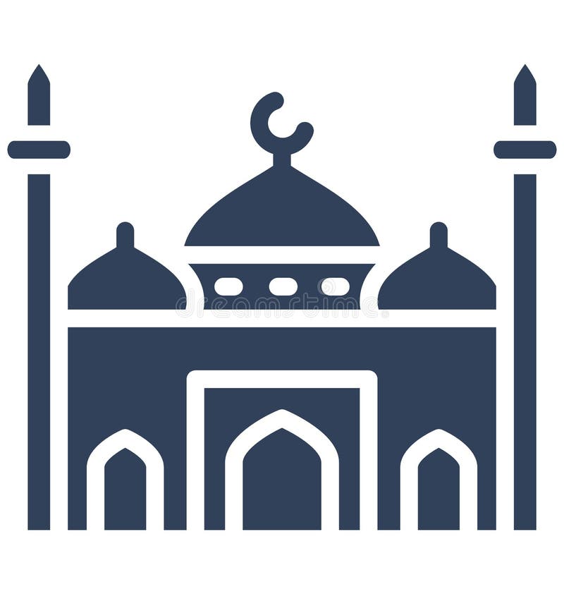 Islamic, Islamic Building Isolated Vector Icon that Can Be Easily ...