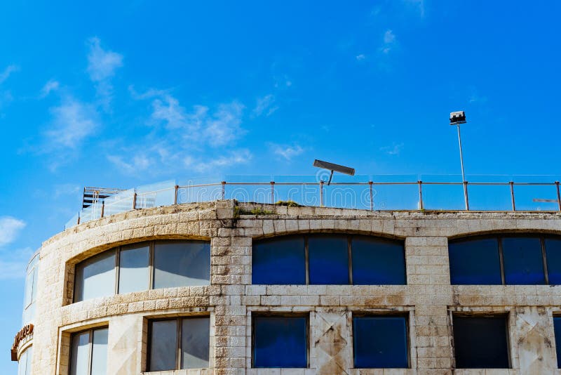 A building in Israel stock image. Image of brick, window - 117103107