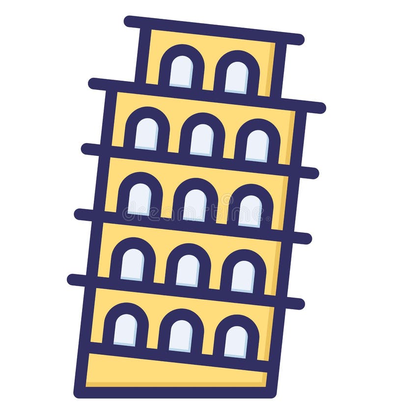 Building, Italy Isolated Vector Icon that Can Be Easily Modified or ...
