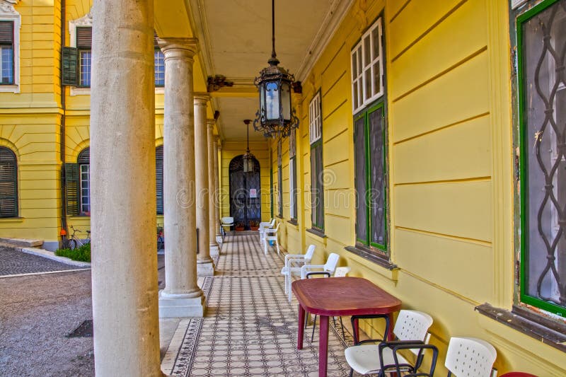 Building of the Karolyi Castle in Nagymagocs Stock Photo - Image of ...