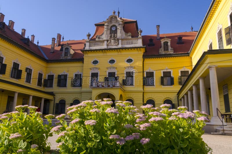 Building of the Karolyi Castle in Nagymagocs Stock Photo - Image of ...