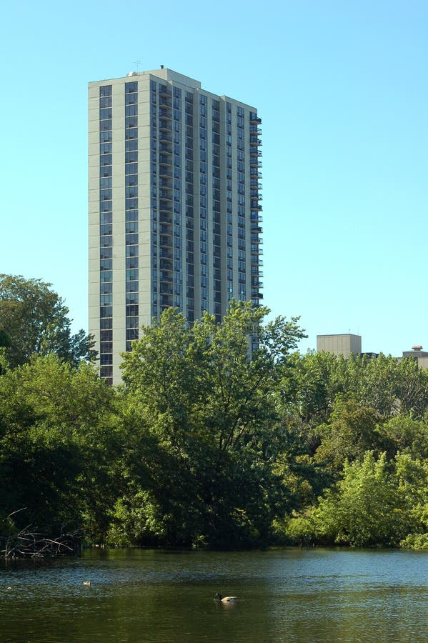 Building and lake stock image. Image of travel, clear - 6937179
