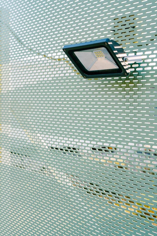 Building LED Floodlight. Rectangular Floodlight. a Small Spotlight ...