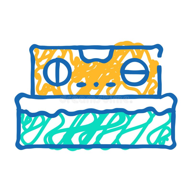 Building Level Icon Doodle Illustration Stock Vector - Illustration of ...