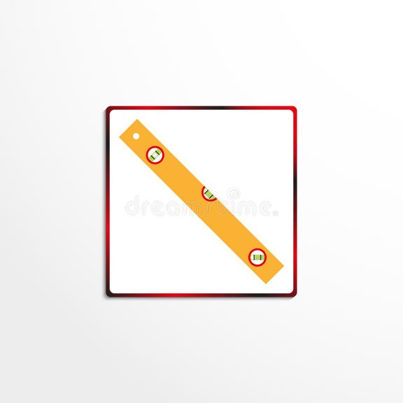 Building Level. Vector Icon. Stock Vector - Illustration of build ...