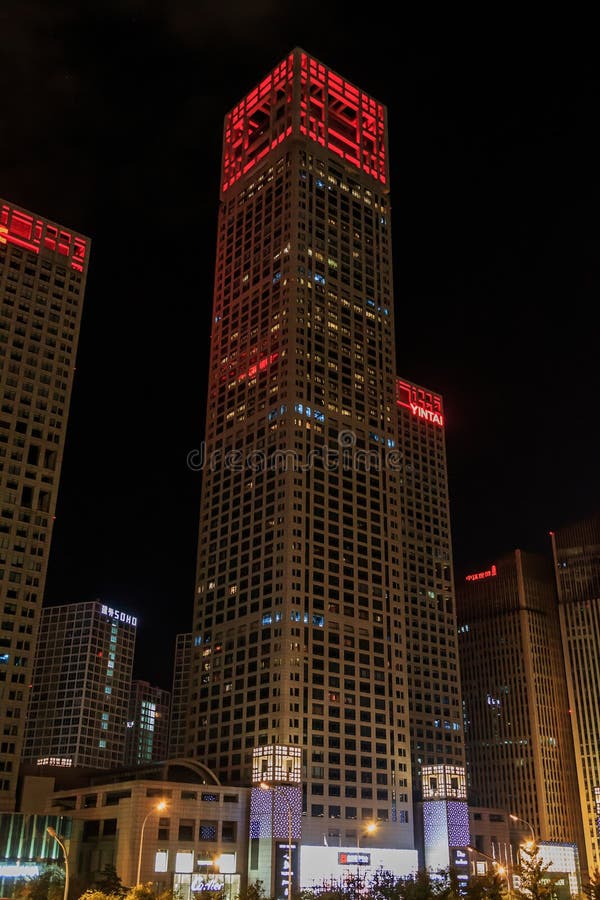 Beijing editorial stock image. Image of outside, neon - 96448594