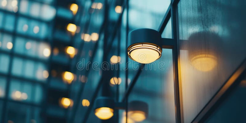 Building Lights Installation Stock Image - Image of atmosphere ...