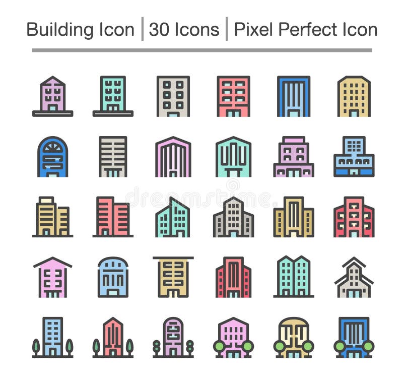 Bulding icon stock vector. Illustration of high, bulding - 107932337