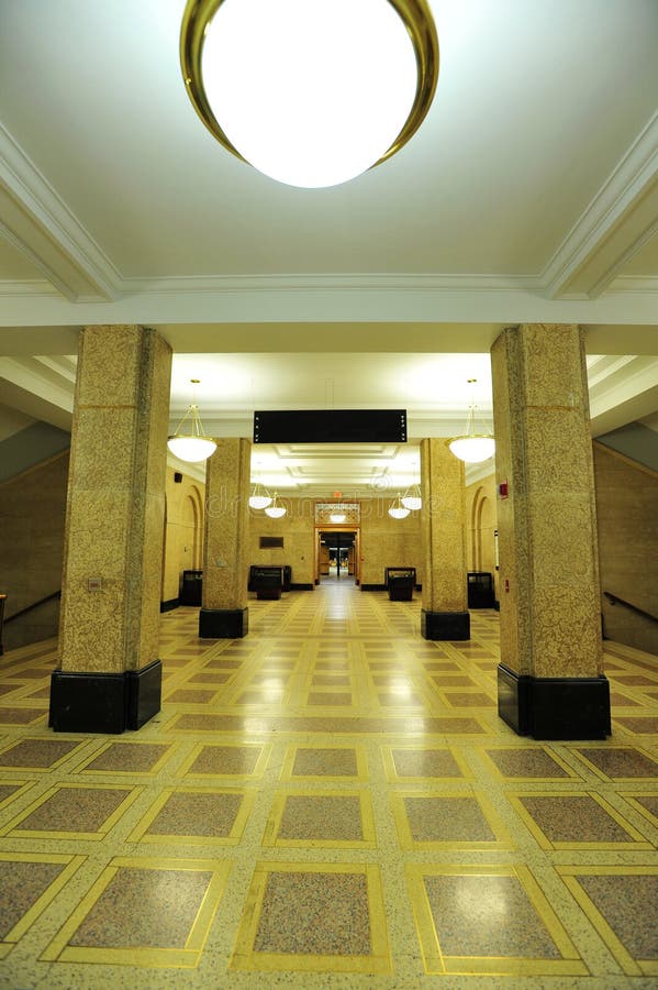 Courtroom Lobby stock image. Image of molding, marble - 15344375