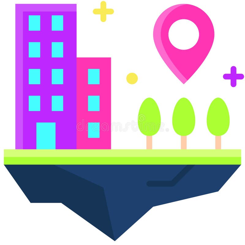 Building Location Icon, Metaverse Related Vector Stock Vector ...