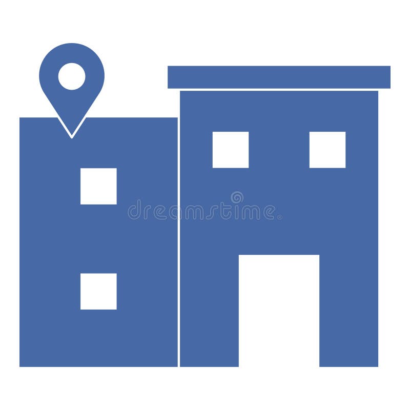 Building Location Isolated Vector Icon Which Can Easily Modify or Edit ...