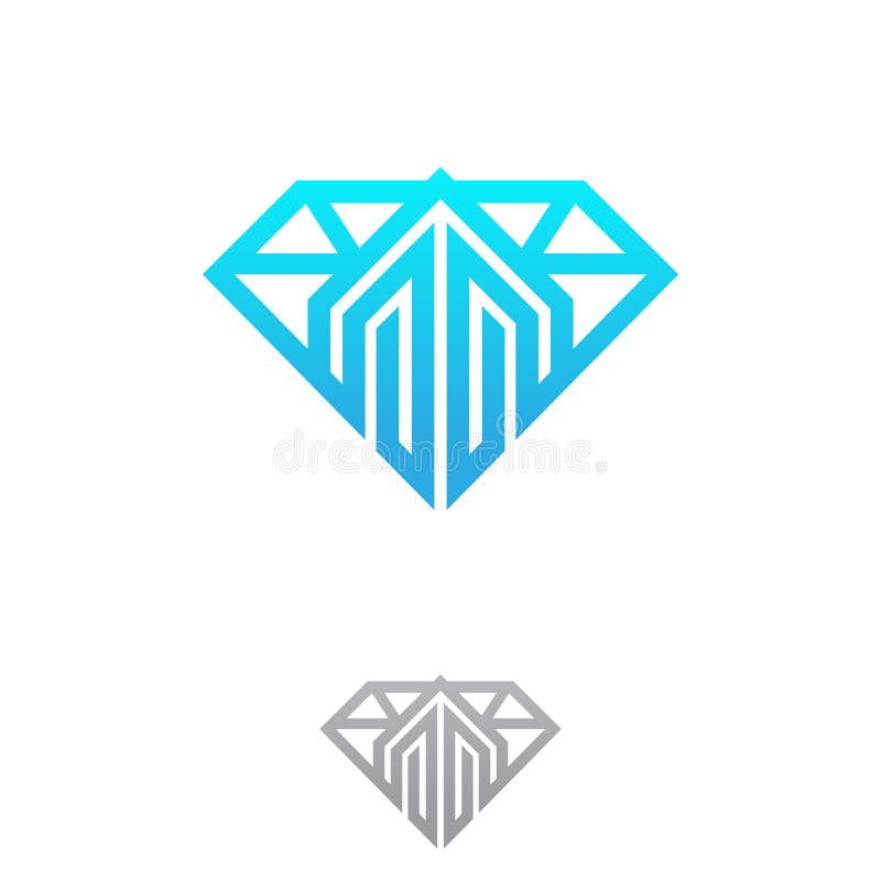 Building Logo Concept Design Shaped Diamond Stock Vector - Illustration ...