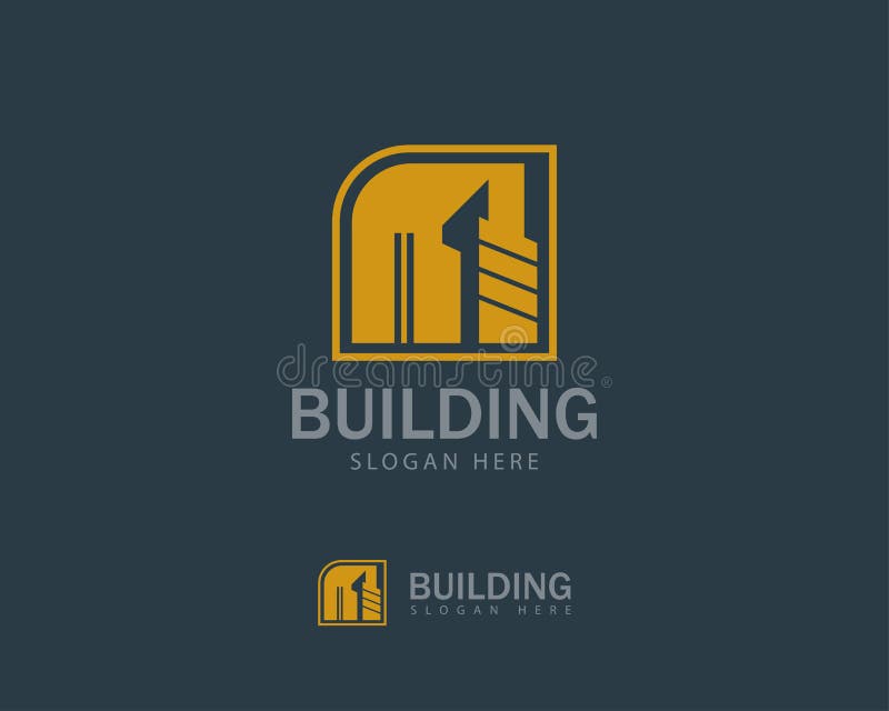 Building Logo Creative City Skyline Emblem Sign Symbol Business ...