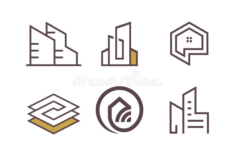 Building Logo Design Element Vector with Creative Concept Idea Stock ...