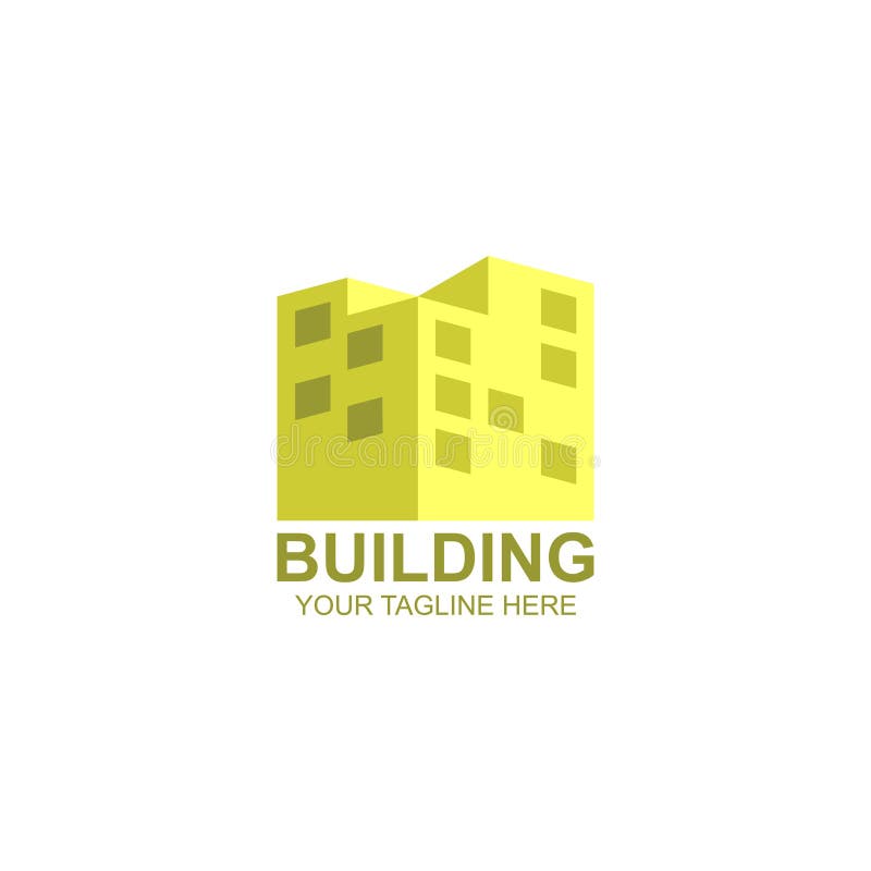 Building Logo Design for Building Identity with Creative Illustration ...