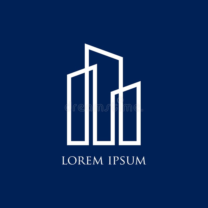 Building Icon Logo Design Template Stock Vector - Illustration of ...