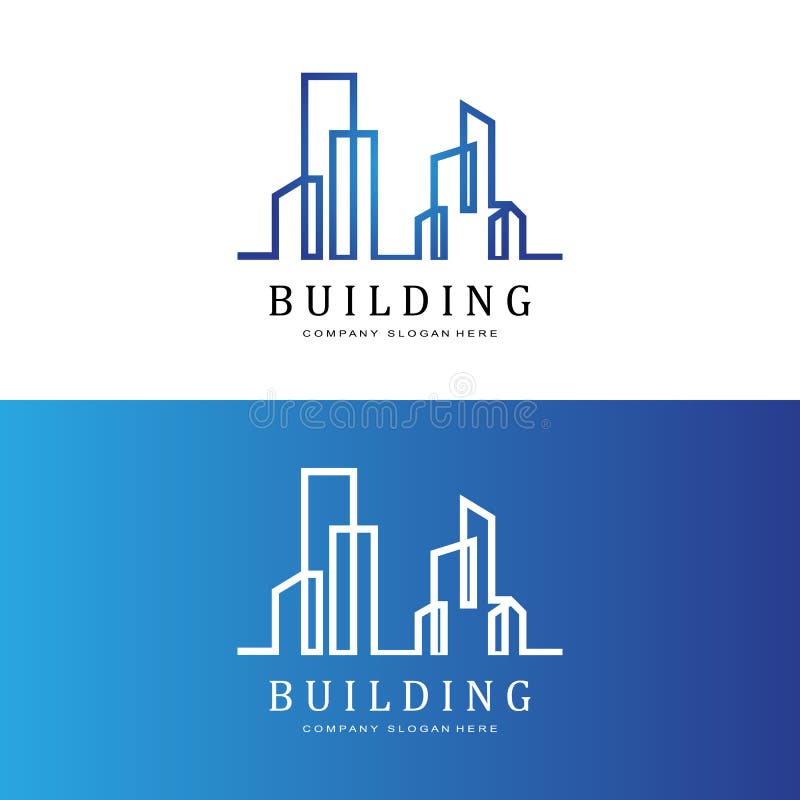 Building Logo, Residential Architect Vector, Design Suitable for ...