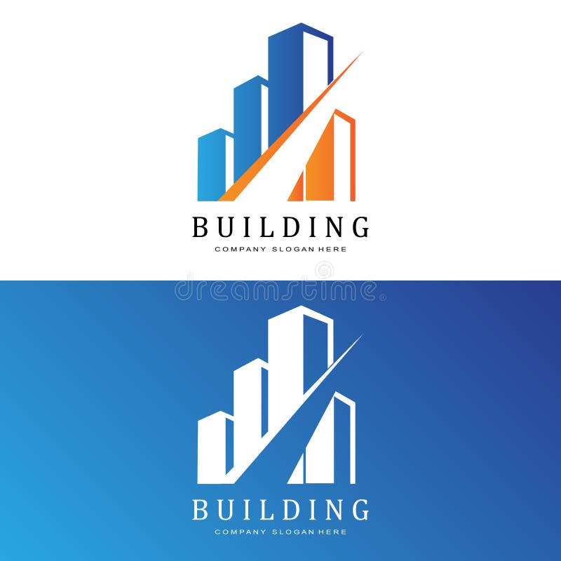 Building Logo, Residential Architect Vector, Design Suitable for ...