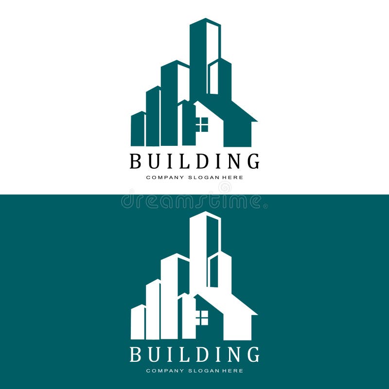 Building Logo, Residential Architect Vector, Design Suitable for ...