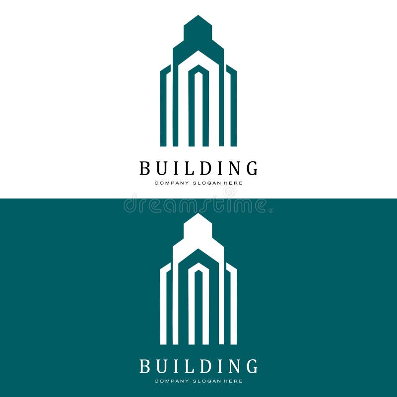 Building Logo, Residential Architect Vector, Design Suitable for ...