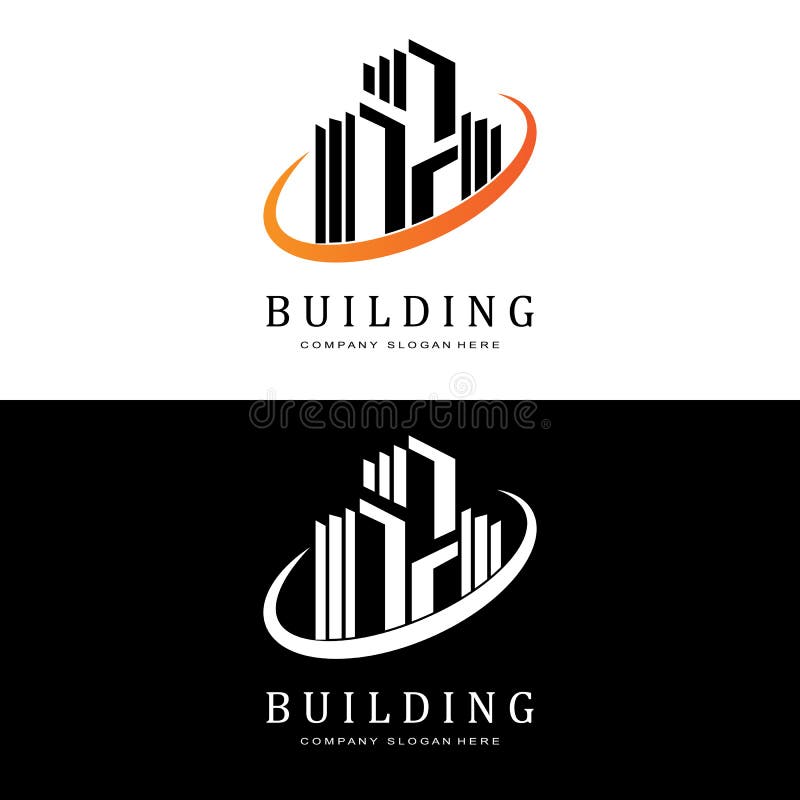 Building Logo, Residential Architect Vector, Design Suitable for ...