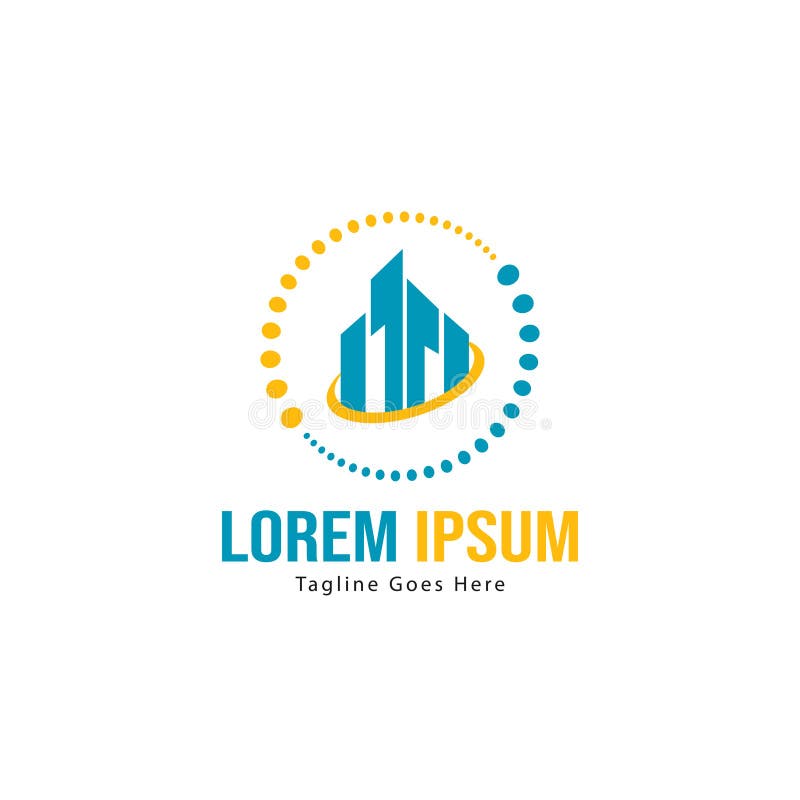 Building Logo Template Design. Minimalist Building Logo with Modern ...