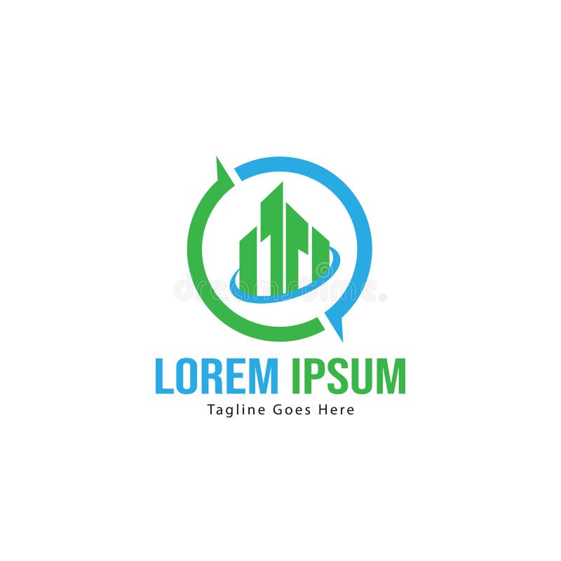 Building Logo Template Design. Minimalist Building Logo with Modern ...