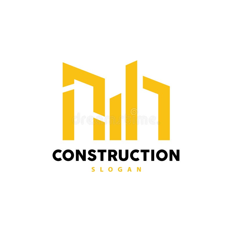 Building Logo, Vector for Building Construction, Premium Simple Line ...