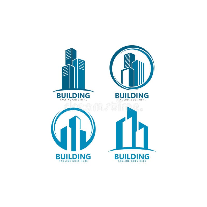 Building Logo Vector Icon Illustration Stock Vector - Illustration of ...