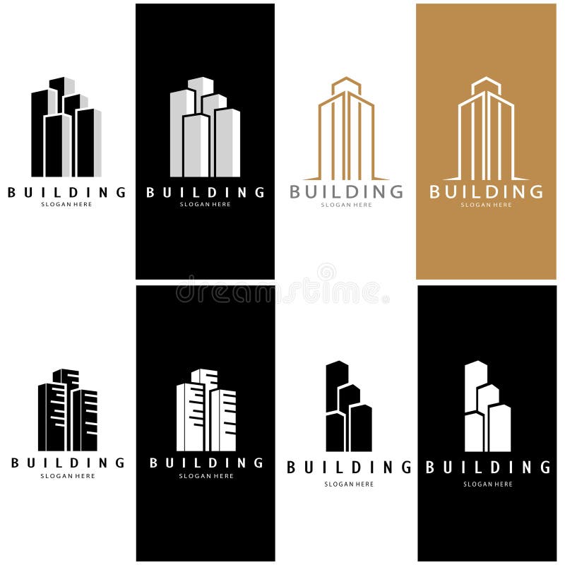 Building Logo Vector Illustration Design,Real Estate Logo Template ...